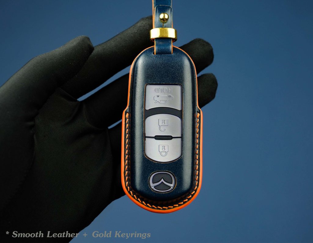 Personalized Leather Mazda Key Fob Case | Custom Mazda Series Key Fobs ...
