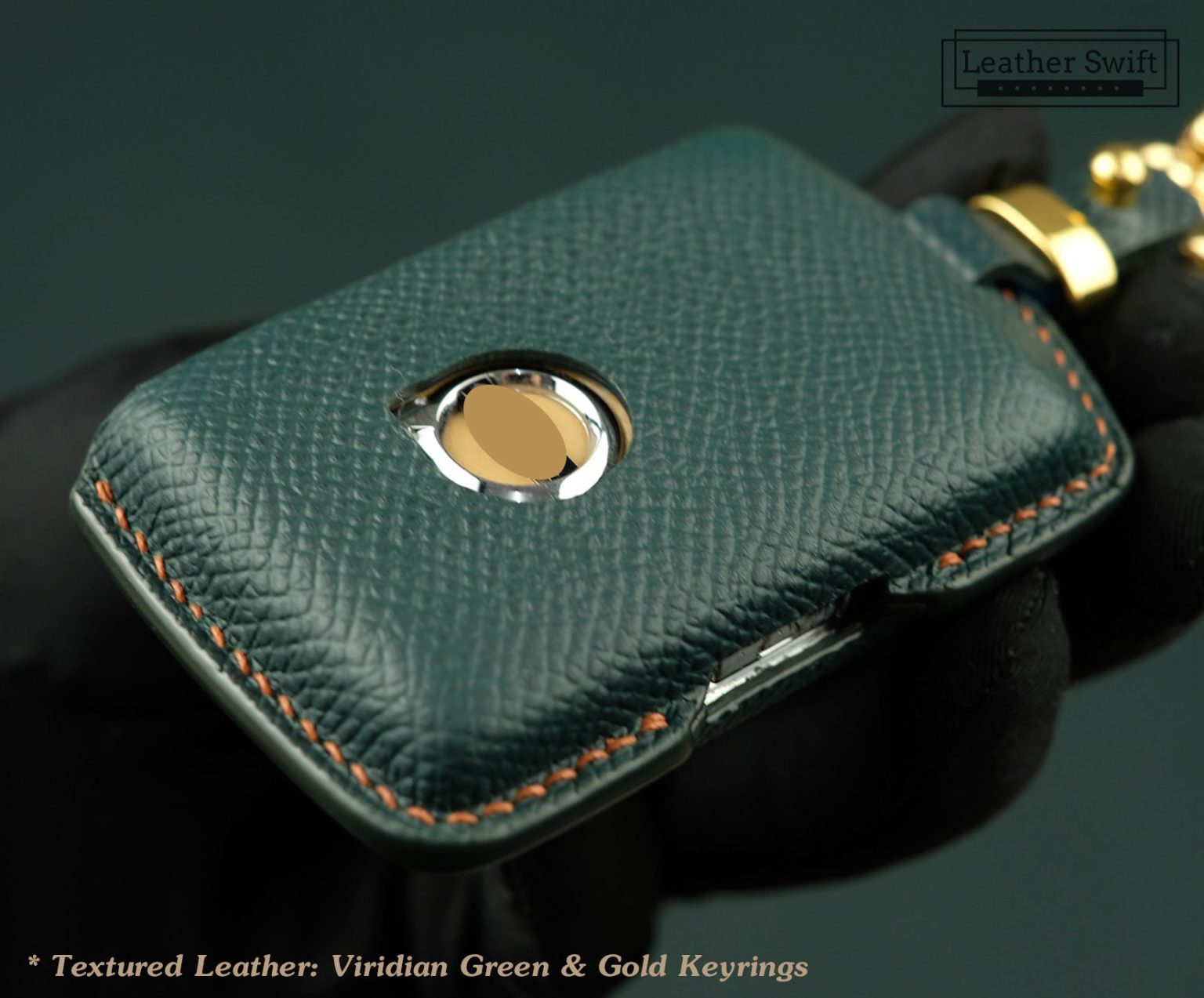 Customizable Leather Key Fob Case Cover for Volvo | Personalized Volvo ...