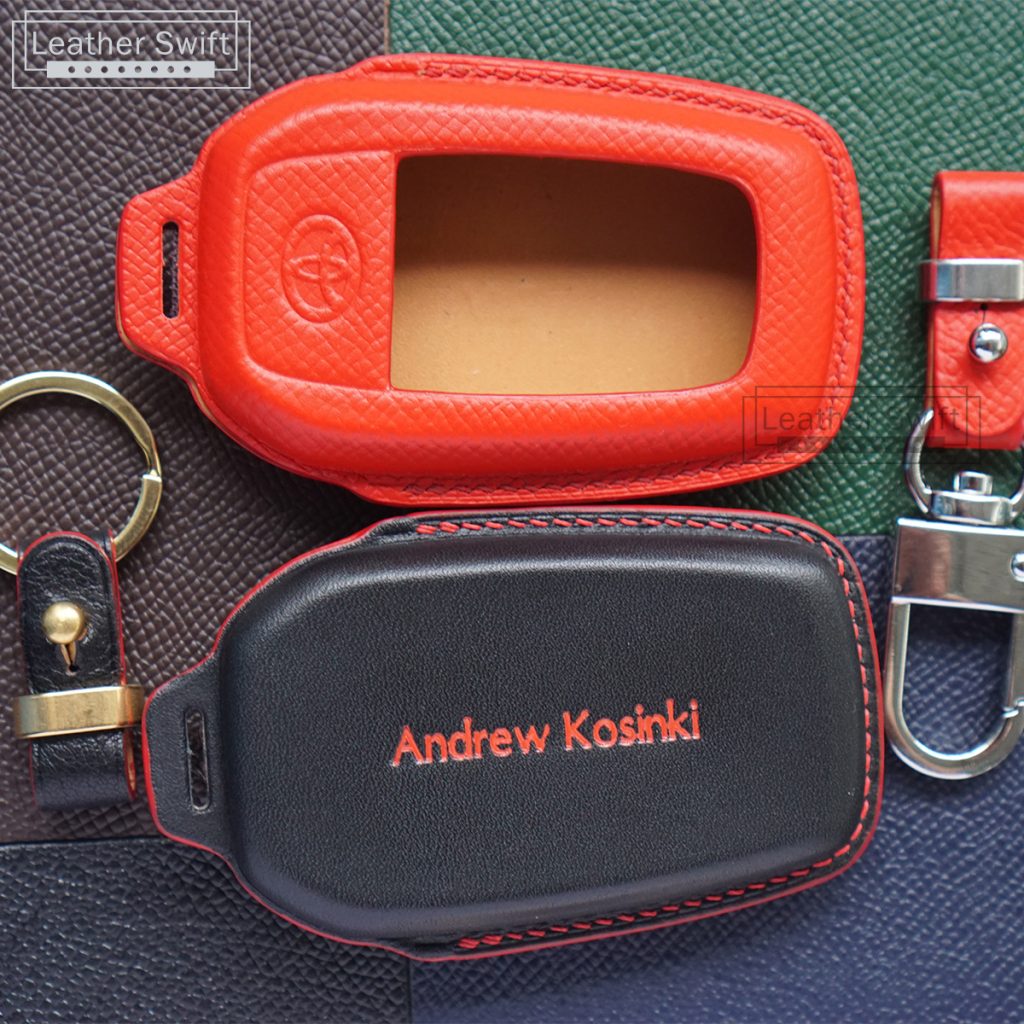 Toyota Remote Keyless Fob Case | Leather Key Fob Cover | Leather Swift