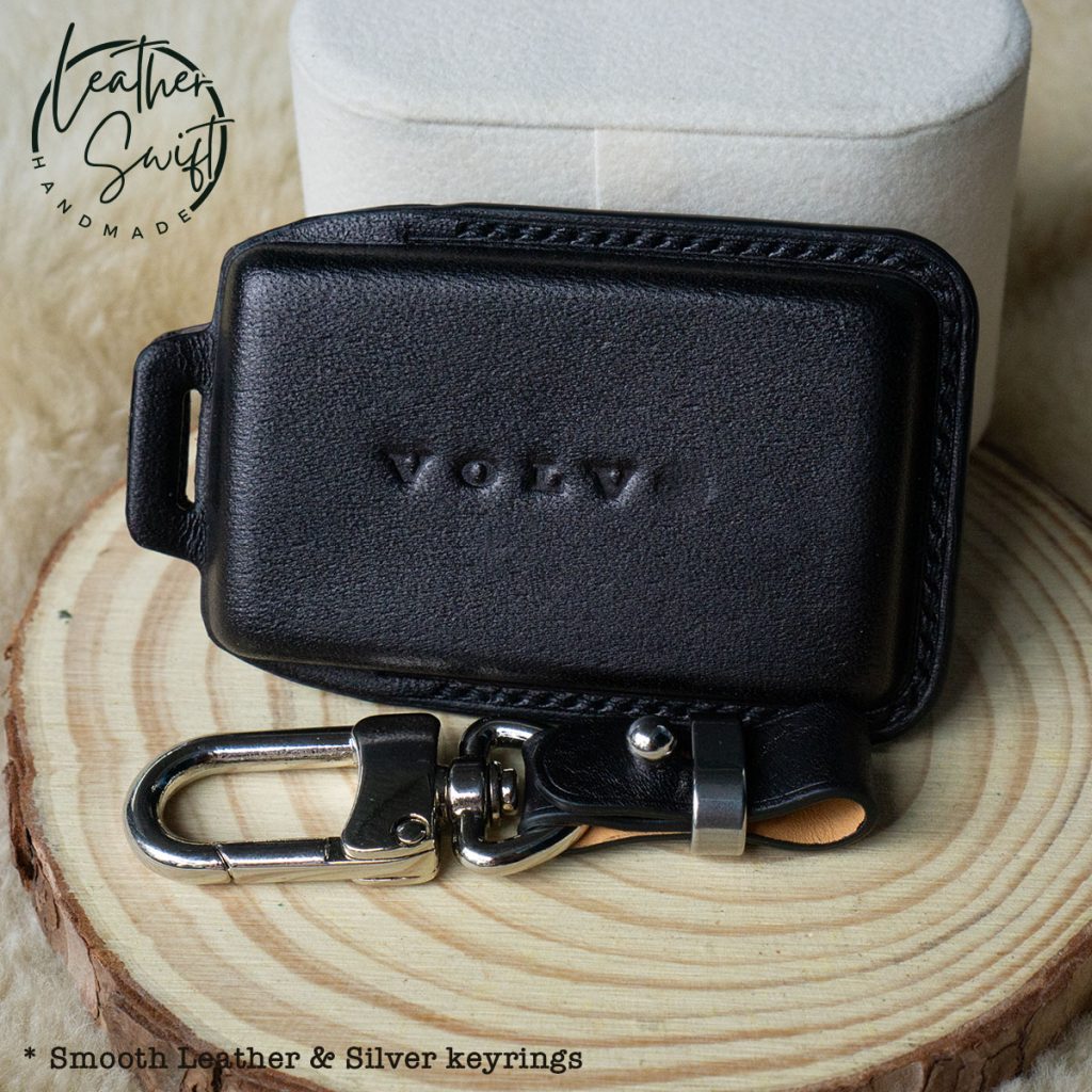 Custom Volvo EX30 EX40 EX90 Leather Case | Volvo Car Key Tag Cover ...